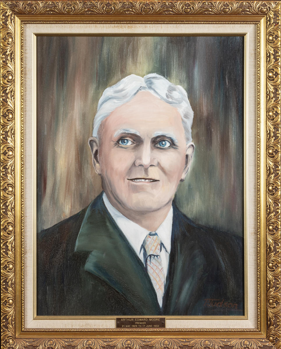 Portrait of Arthur Edward Moore, CMG - Queensland Parliament Collection ...